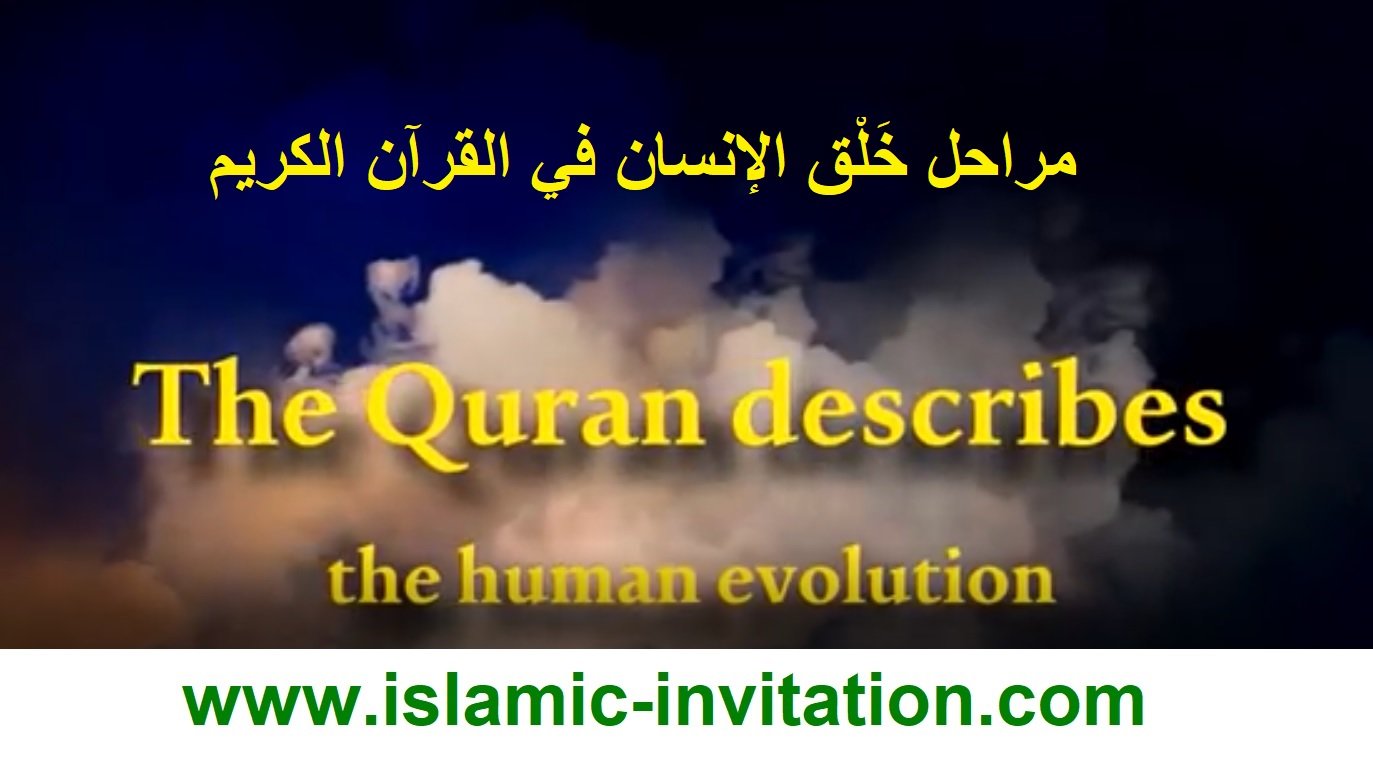 The Qur'an describes the human evolution